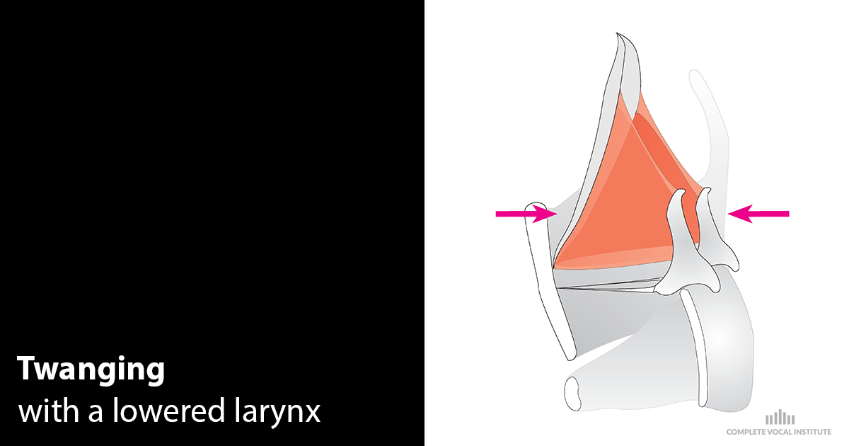 Twanging with a lowered larynx – Complete Vocal Institute